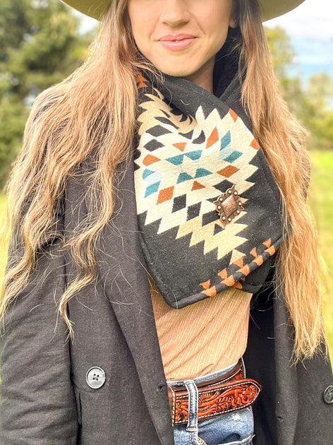 Women's Western Cowboy Black Warm Neck Hood – JustGraceGirl